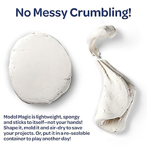 Crayola Model Magic - White (75ct), 1oz Modeling Clay Alternative, Air Dry Clay For Kids, Bulk Classroom Arts & Crafts Supplies