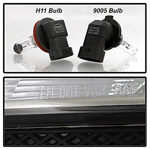 ACANII - For Halogen Model 2013-2016 Ford Escape Headlights Chrome Housing Headlamps Assembly Driver & Passenger Side