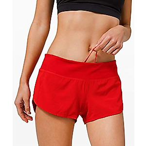Lululemon Speed Up Short 2.5" (Dark Red, Size 4)