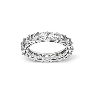 Chamonix Jewelery Womens White Gold Plated Lustrous Eternity Band- Rotating with beautiful Lustrous Cubic Zirconia (9)