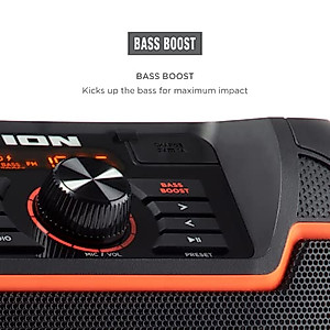 Ion Sport MK3 - High-Power All-Weather Rechargeable Bluetooth and NFC Enabled Speaker (Renewed)