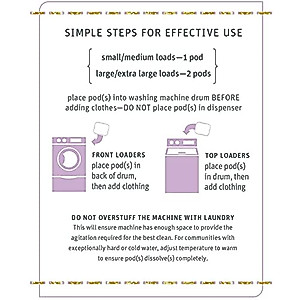 Grab Green Baby Laundry Detergent Pods, 50 Count, Dreamy Rosewood, Plant and Mineral Based, Formulated to Tackle Growing Baby (5 Months and Older) Laundry Stains