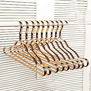 LIFKOME Hangers 100 Pack Coat Hanger 10pcs Coat Hangers Clothes Heavy Duty Stainless Steel Hangers with Non Slip Grooves Metal Hangers Coat Hangers Hangers 100 Pack Clothes Hanger