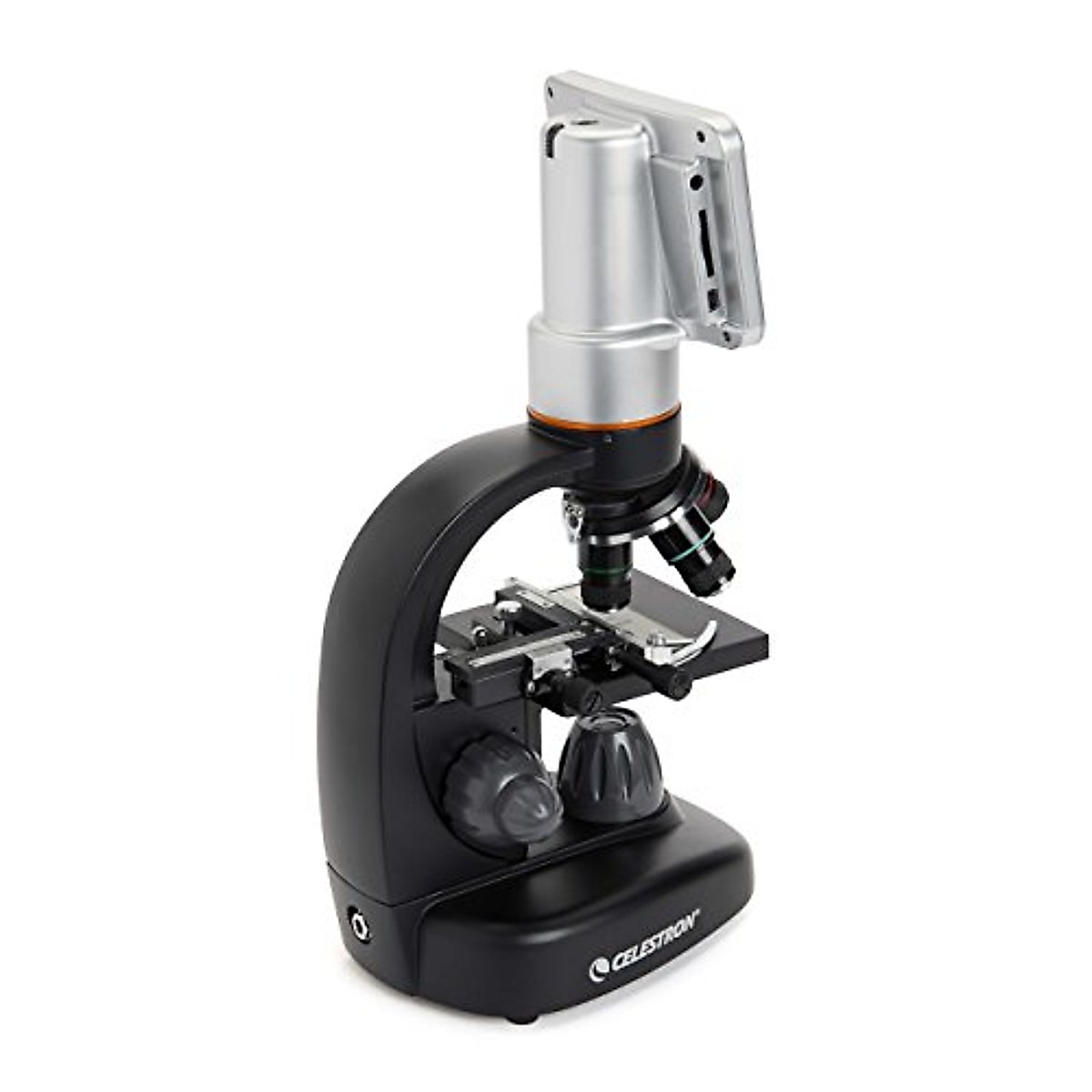 Celestron – TetraView LCD Digital Microscope – Biological Microscope with a Built-In 5MP Digital Camera – Adjustable Mechanical Stage –Carrying Case and 2GB Micro SD Card