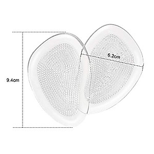 URAQT High Heels Pads, 3 Pairs Metatarsal Pads for Women, Reusable Ball of Foot Cushion, Forefoot Gel Insoles Prevent Blisters and Calluses