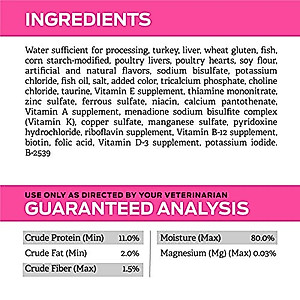 Purina Pro Plan Veterinary Diets UR Urinary St/Ox Savory Selects Feline Formula Turkey & Giblet Recipe in Sauce Wet Cat Food - (Pack of 24) 5.5 oz. Cans