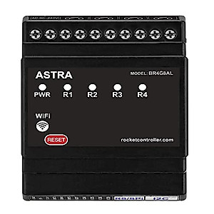 ASTRA SMART HOME basic controller, microcontroller ESP32, 4 Relays 16A, 8 GPIO I/O, AC power, LED (BR4G8AL) internal antenna