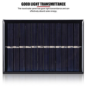 EVTSCAN 0.6W 6V Mini Solar Panel Module, with Alligator Clip Cable, 3.5 Inch Polycrystalline Solar Cell Panel, DIY for Charging 3.7V Battery Solar Light, Solar Toys, Solar Displays