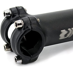 ZECHAO Ultralight Bike Stem,60/70/80/90/100/110/120/130mm Handlebar Stem 7 Degree Mountain Road Bike Stem 25.4mm Mountain Bike Stem Bike Stem (Color : Black, Size : 25.4x130mm)