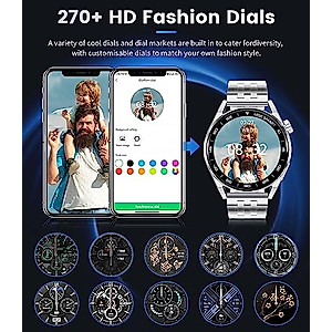 LIGE Smart Watch 2023 Bluetooth Call & Text Receive/Dial Smartwatch for Android iOS Phones with 1.39" HD Screen, Fitness Activity Tracker Heart Rate Sleep Monitor Pedometer Waterproof for Men Women