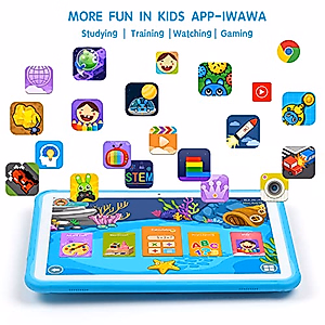 Kids Tablet, Trayoo 10.1 Inches Tablet for Kids, Android 11 2GB 32GB Toddler Tablet with Dual Camera, WiFi, Bluetooth ,Pre-installed App,Parent Control, Education, Games, Fit for Age 3-14