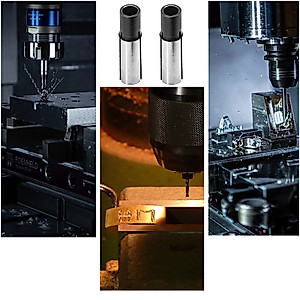 Qjaiune 5Pcs 1/4" to 1/8" Collet Chuck Driver Adapter, CNC Engraving Bit Router Adapter Convert for Engraving Machine Tool