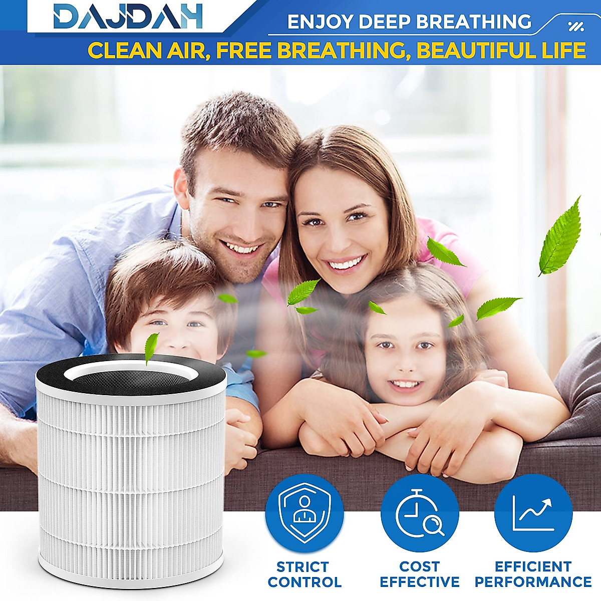 VK-6067B Filter Compatible with Vremi Air Purifier Filter Replacement and Hokeki Air Purifier Filter Replacement for VK-6067B H13 True HEPA Air Purifier including Vremi Hokeki Honkeeki Toyuugo, 2-Pack