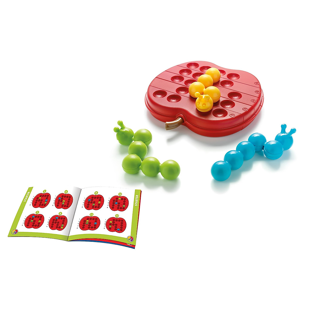 SmartGames Apple Twist Travel Puzzle Game with 60 Challenges for Ages 5 - Adult