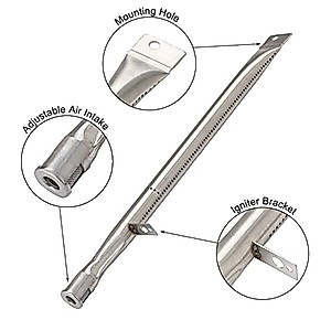 YIHAM KB888 Grill Burner Tubes for Members Mark 5 Burner GR2210601-MM-00 Replacement Parts SAMS Club Rankam Grill Parts 17 1/2 inch Set of 5
