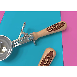 Personalized Ice Cream Scoop, Homemade Ice Cream, Ice Cream Server, Gift for Her, Baking Gift, Cooking Gift, Wood Ice Cream Scoop, Engraved Ice Cream Scoop, Vintage Ice Cream Scoop, Baking Gift