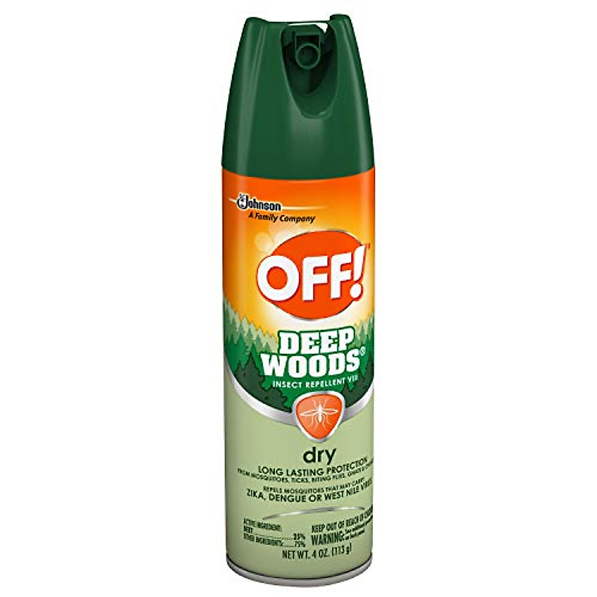 Off! Deep Woods Dry Insect Repellent VIII 4 oz (3 Pack)