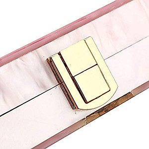 Womens Glitter Sequins Evening Bag Box Acrylic Star Designer Party Prom Wedding Clutch Purse Handbag (Black) One Size