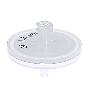GVS Filter Technology, Syringe Filter, ABLUO, 25mm, Glass Fiber Membrane, 1.2µm, PP Housing, 10/pk