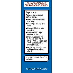 Equate Diabetic Blood Sugar Test Strips - 50ct (Pack of 1) - Accurate Glucose Testing for Diabetes Control, Boxed by Fusion Shop Store