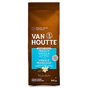 Van Houtte French Vanilla Light Ground Coffee, 340g/12oz., (Imported from Canada)