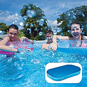 Inflatable Rectangle Pool Cover 103 in x 69 in (262 cm x 175 cm) Rectangular Pool Cover Dustproof Square for Garden Outdoor Paddling Family Rectangle Pools Protector