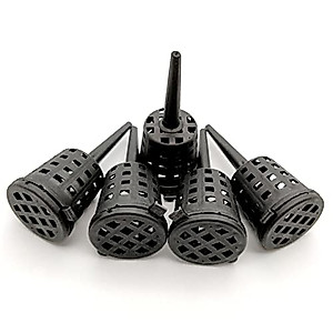 HANABASS 50pcs Basket Fertiliser Holder for Orchid Pot Bonsai Rooting Portable Garden Baskets Fertilizer Cover Grow Container Plastic Potted with Propagation Flower Plant Lid