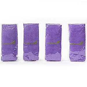 Screen Mom Screen Cleaning Purple Microfiber Cloths (4-Pack) - Best for LED, LCD, TV, iPad, Tablets, Computer Monitor, Flatscreen