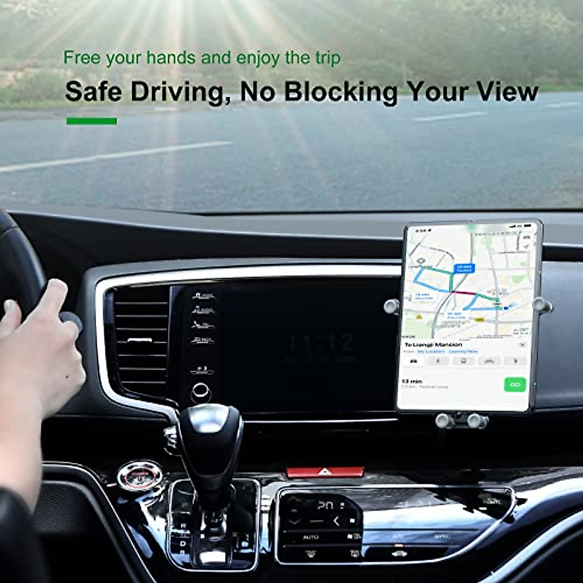 Xuenair Amazing Z Fold Car Mount Universal Z Fold 4 Car Mount Aluminum,Vent Samsung Z Fold 3 Car Mount for Galaxy Z Fold 4 3 2[Without CASE] S21 S20 iPhone 13 pro max 4.7-8" Phones-Black