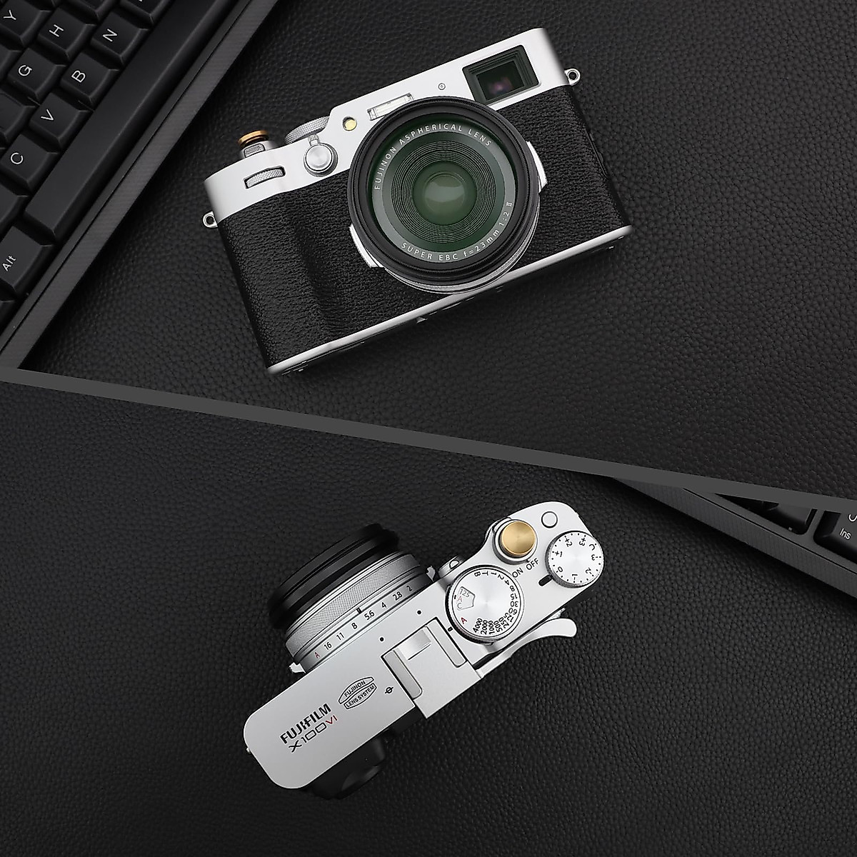 Haoge Lens Filter Adapter Ring for Fujifilm X100VI Fuji FinePix X100V Camera fit 49mm UV CPL ND Filter Lens Cap Replace Fujifilm AR-X100 Black