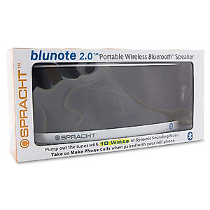 Spracht BluNote 2.0 Portable 10-Watt Wireless Bluetooth Speaker for Music and Voice