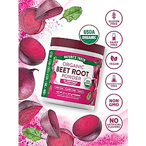 Organic Beet Root Powder | 6.1 oz | USDA Organic | Vegan, Non-GMO & Gluten Free Supplement | by Nature's Truth