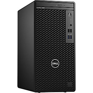 Dell OptiPlex 3080 SFF Desktop, Intel i9-10900, 64GB RAM 2TB NVMe SSD, DVDRW, USB C, 2-Monitor Support, HDMI, DisplayPort, AC Wi-Fi, BT, Windows 11 Pro