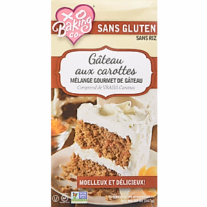 XO Baking Gourmet Carrot Cake Mix - Flavorful Gluten-Free Carrot Cake - Two Layers (20oz)