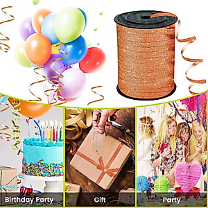 YOYOWY 500 Yard Orange Curling Ribbon for Gift Wrapping, Balloon String Ribbons for Crafts and Flower Bouquet, Christmas Gift Wrap Ribbon (Orange)