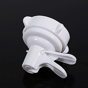 Yosoo Water Dispenser Valve, Plastic Drinking Bottle Top Spigot Water Replacement Bottle Top Valve Faucet Dispenser Simple Device White