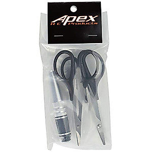 Apex RC Products Body Reamer, Curved Scissor & Straight Scissor RC Car Body Mounting 3pc Combo Set #2733