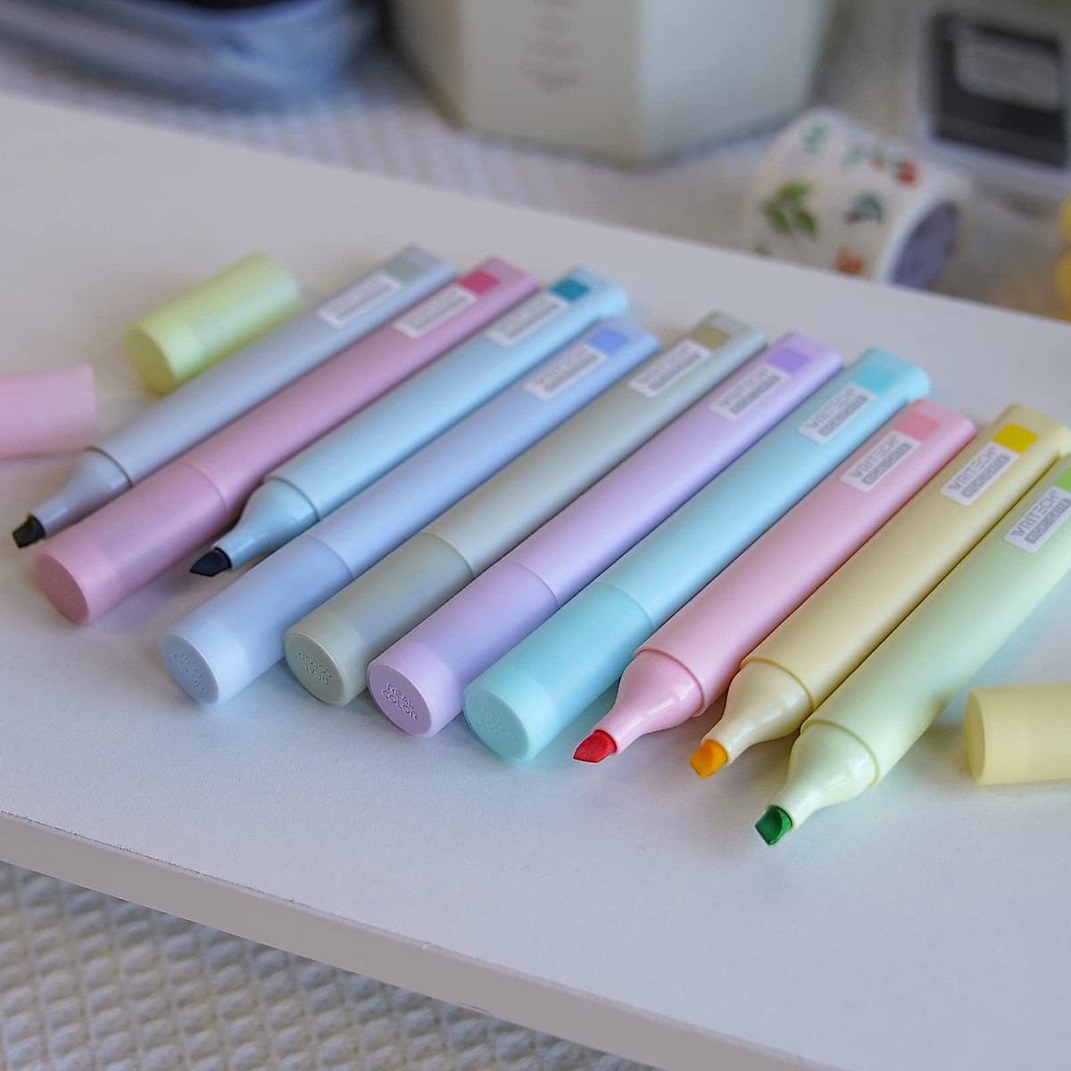 WRITECH Pastel Highlighters: No Bleed Ink, Aesthetic 10 Colors