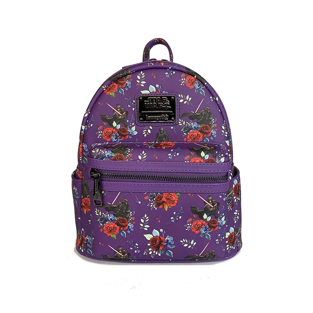 Loungefly Star Wars Floral Kylo Ren AOP Mini Backpack - Blue Culture Tees Exclusive