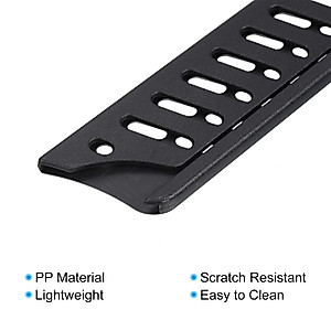 PATIKIL PP Safety Knife Cover Sleeves for 8" Bread Knife, 2 Pack Knives Edge Guard Blade Protector Universal Knife Sheath Portable for Kitchen, Black