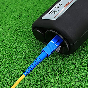 Fiber Optic Inspection Microscope 400x LED Illumination Handheld Anti Slip Rubber SC/LC/FC Connection Fiber Cable Microscope Detector