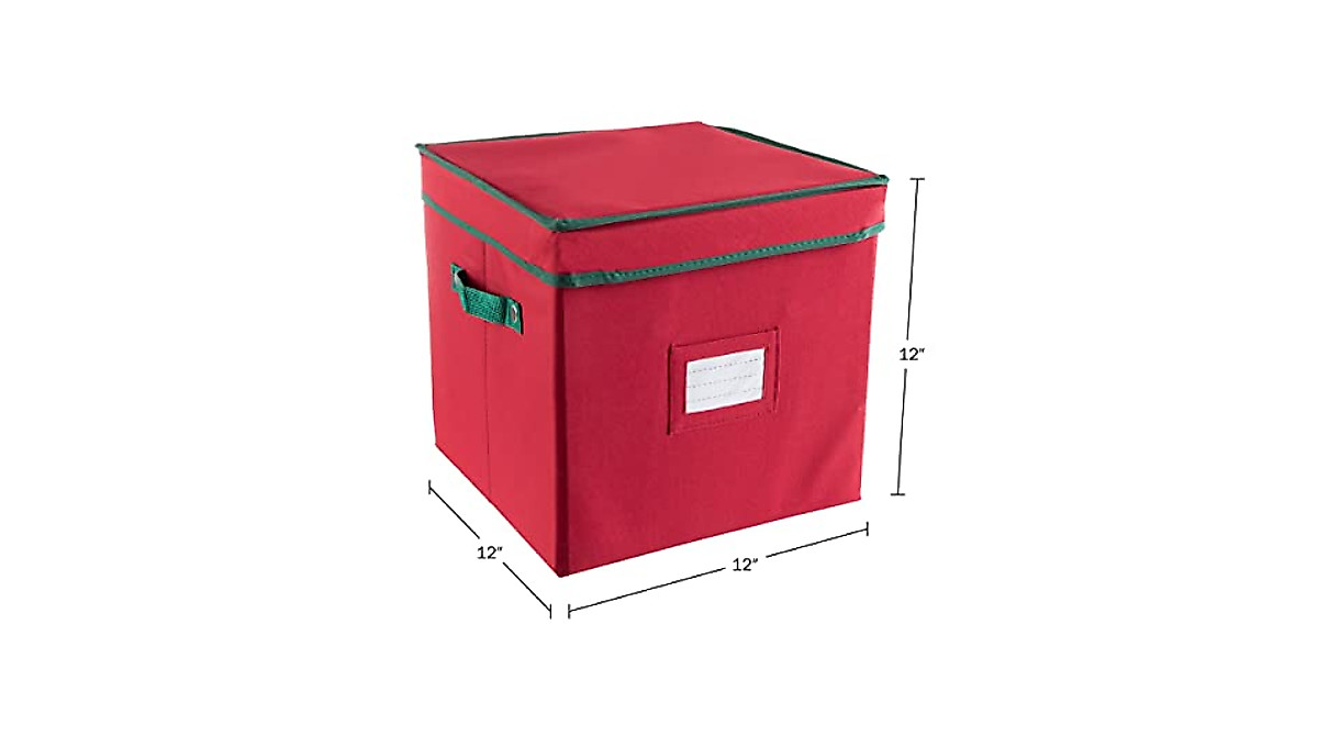 Elf Stor Christmas Storage Box - Keep Ornaments Organized & Safe