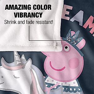 LOGOVISION Peppa Pig Little Dreamer Kids Silky Touch Blanket, 36" x 58"