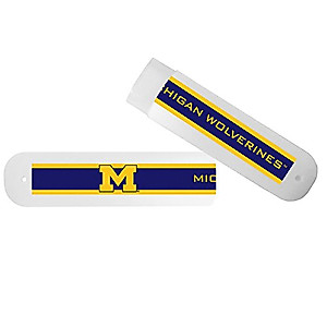 Siskiyou Sports NCAA Michigan Wolverines Unisex Travel Set Toothbrush and Travel Case, White, One Size