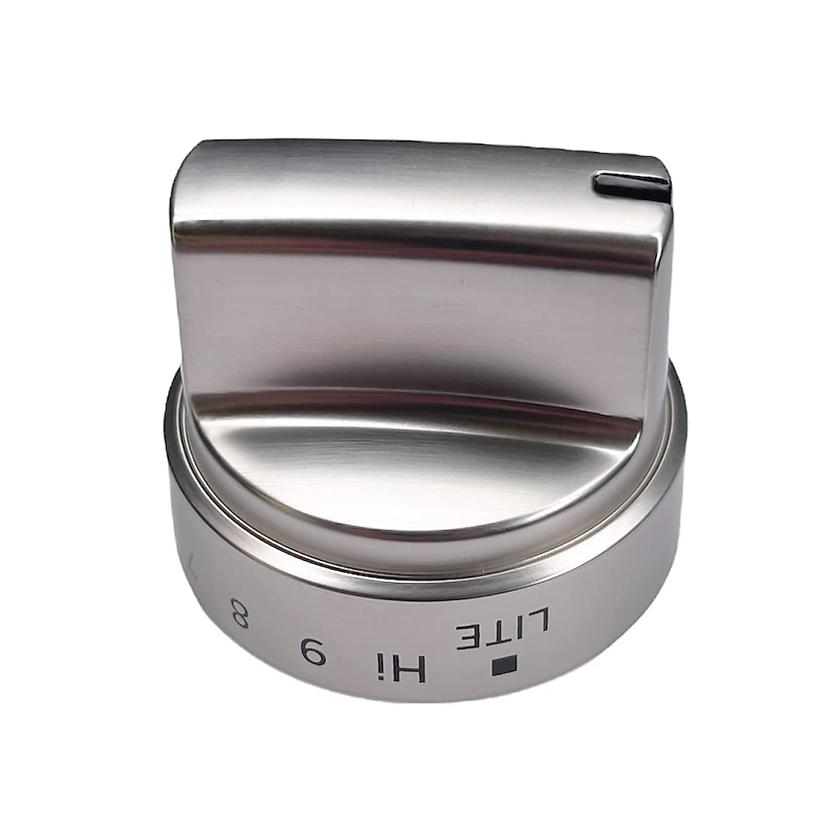 5 Pack of WB03X24818 Stove Knob – Premium Stainless Steel Stove Knob Replacements – Reinforced D-Shape Hole – Burner Range Replacement Knobs Compatible with GE Gas Stoves