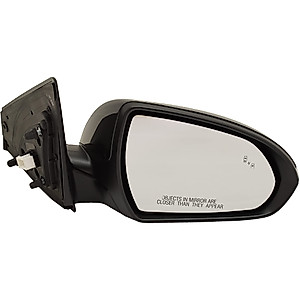 Kool Vue Driver & Passenger Side Power Heated Mirrors for Hyundai Elantra 2017-2018 With Signal Light & Blind Spot Monitor; Without Memory Paintable USA Built Vehicle