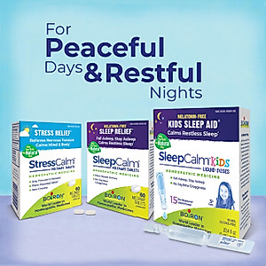 Boiron StressCalm Tablets for Relief of Stress, Anxiousness, Nervousness, Irritability, and Fatigue - 120 Count (2 Pack of 60)