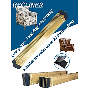 Kaupuar 27 * 25 inch Adjustable Couch Cushion Support Thicker Boards Insert Under Sofa Repair- Fix Sagging Furniture Seat (Set of 7)