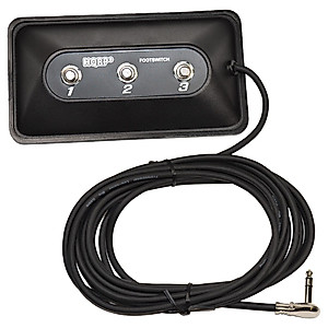 HQRP 3-Button Guitar Amp On/Off Footswitch with 1/4-Inch Jack