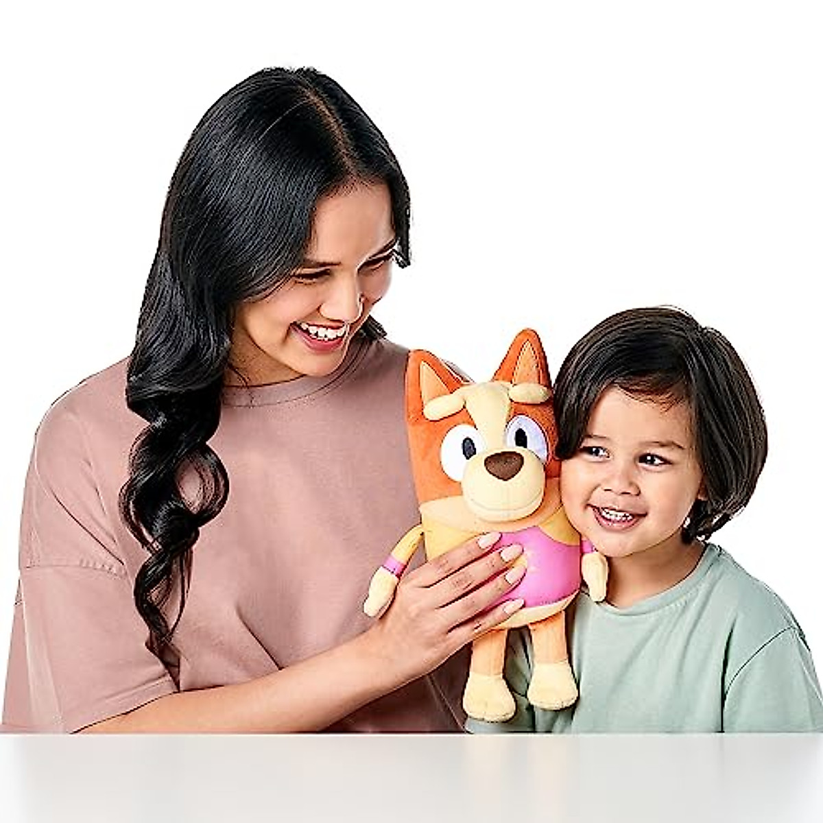 Bluey, Talking Beach Bingo. 13" Talking Plush Toy with 9 Phrases Bases Around The Episode Beach Theme Song